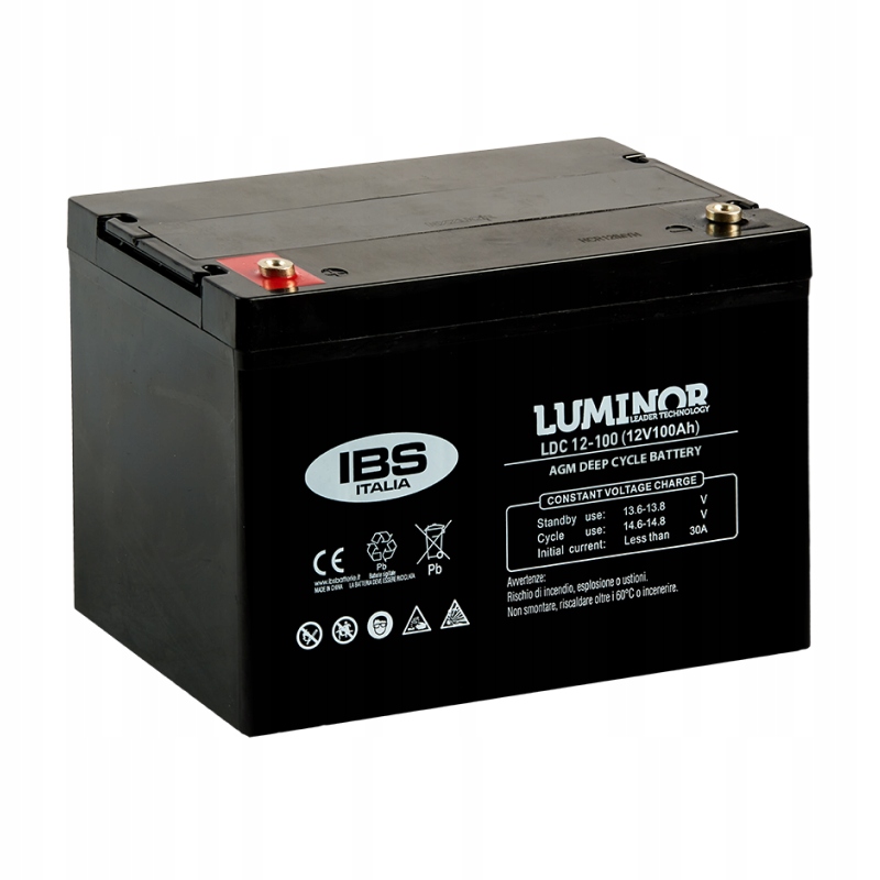 Akumulator Luminor VRLA AGM LDC12-100 12V 100Ah - LDC12-100 ...