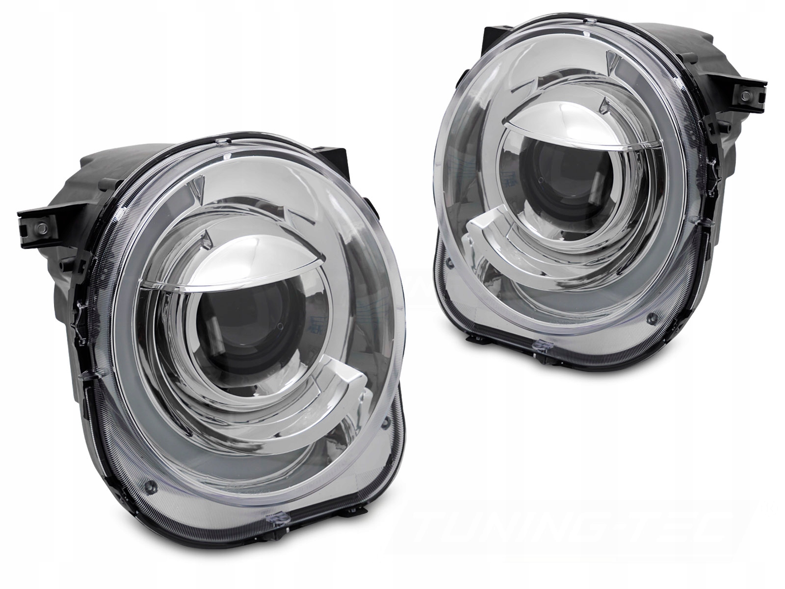 Reflektory Lampy Day line light LED Tube Neon Tuning Jeep Renegade 2014 ...