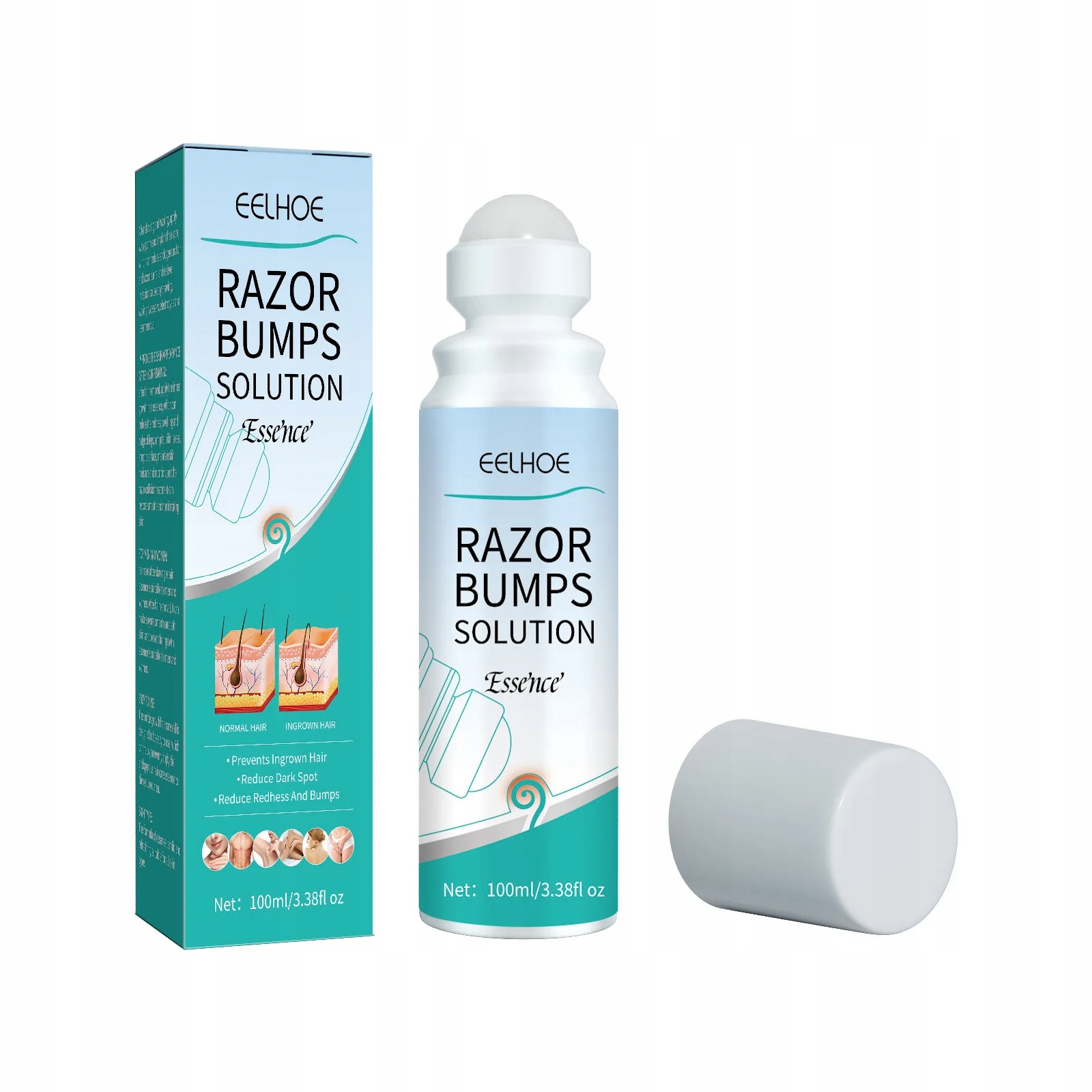 Razor Bumps Treatment Solution Essence Zapobiegaj wrastaniu włosów ...