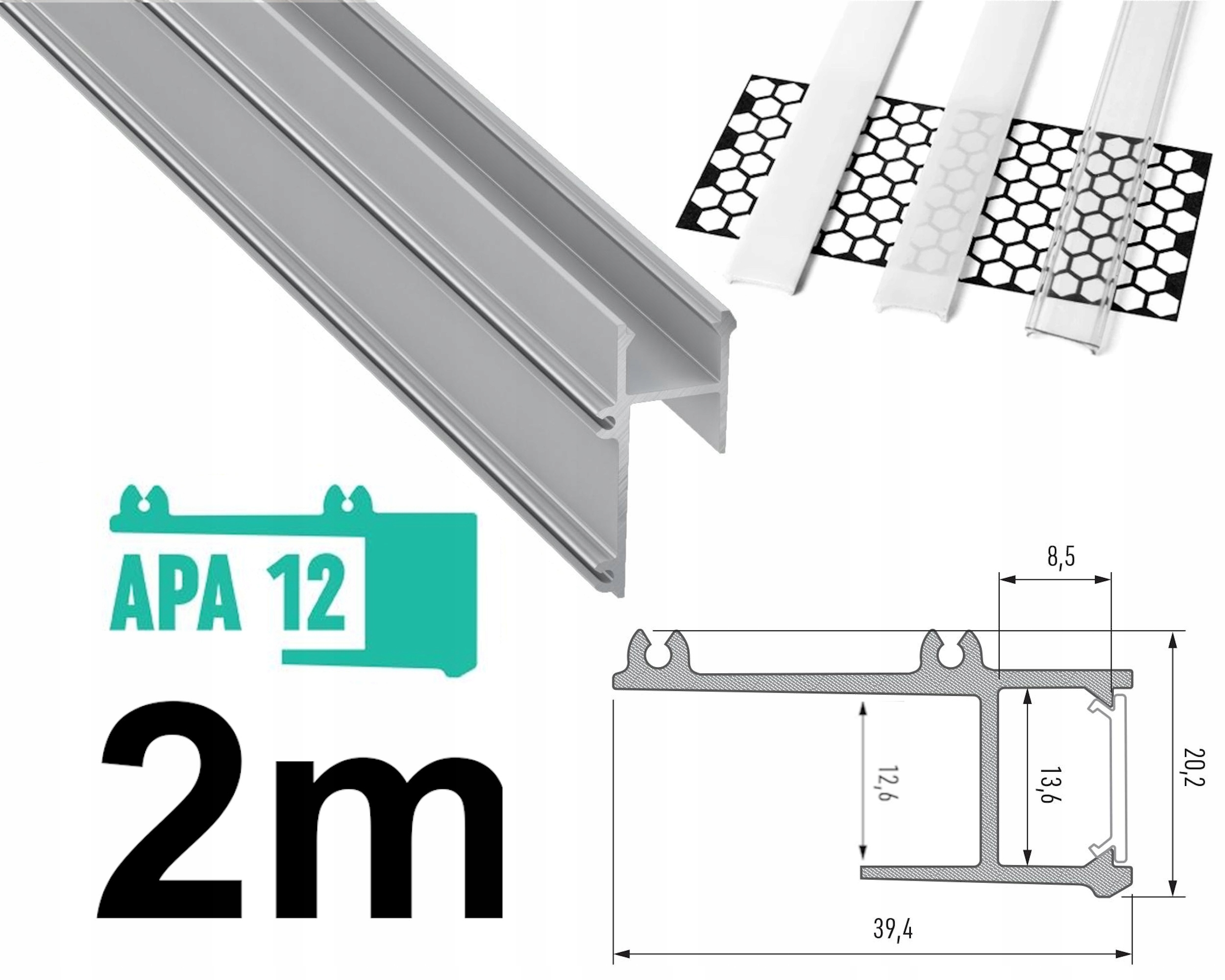 PROFIL LED krawędziowy do płyty KARTON-GIPS APA12 (APA122s) • Cena ...