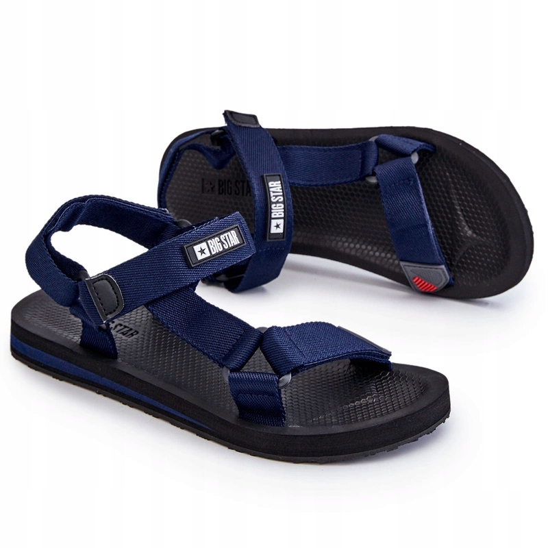 Sandały męskie BIG STAR DD174718 granatowe 43 EU (5900714077099) • Cena ...