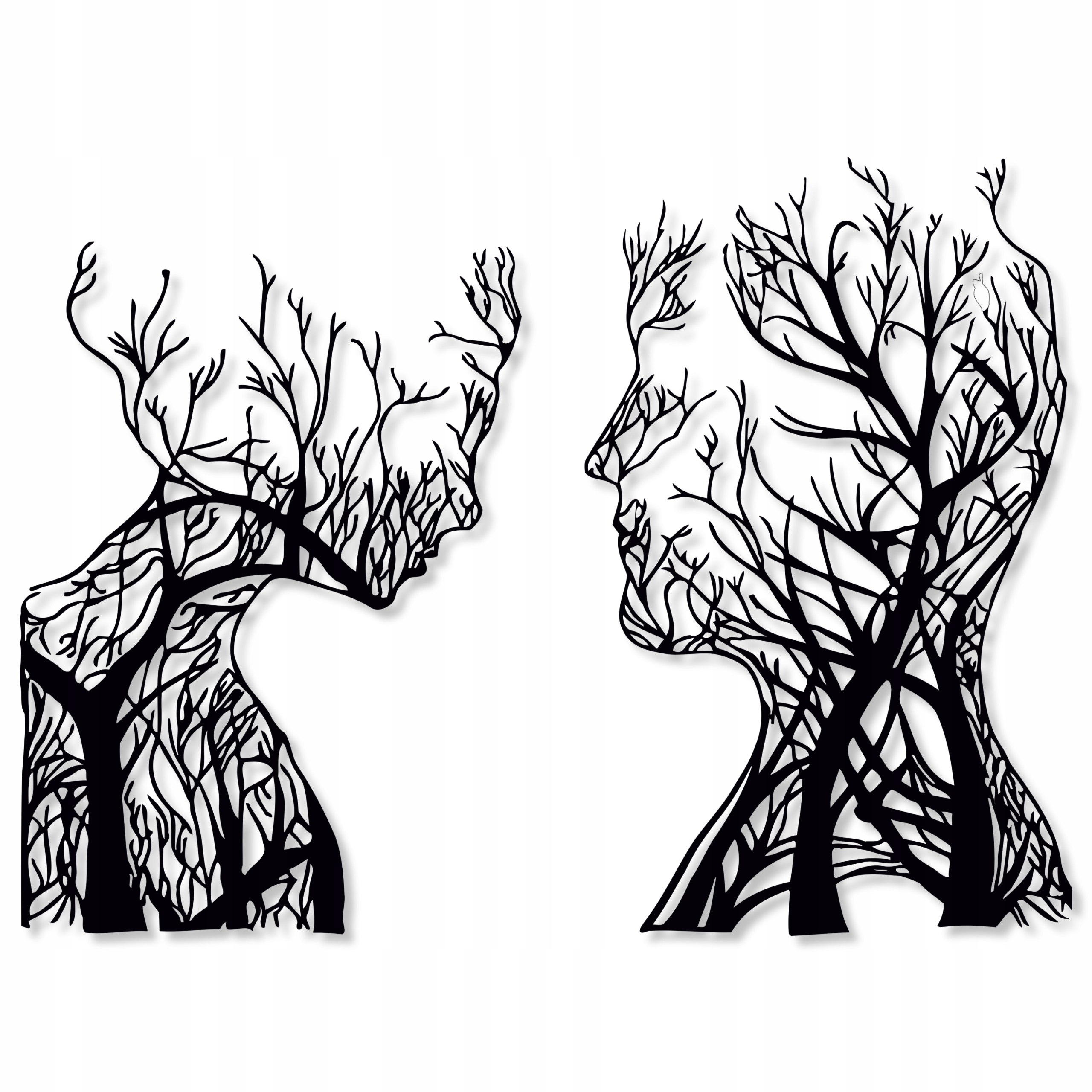 PROLAMOVANÝ OBRAZ NÁSTĚNNÁ DEKORACE ZE DŘEVA PANELY POSTAVY TRIPTYCH DO ...