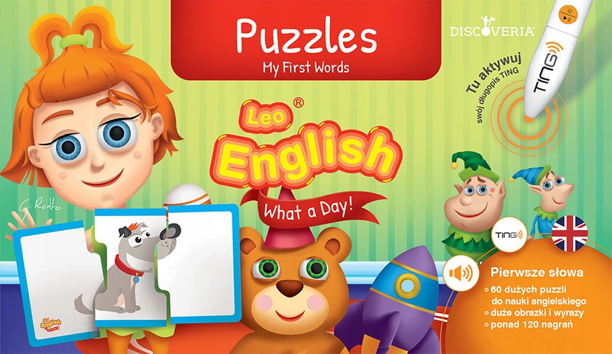 Ting Leo English Puzzles My first words Anna Caudle - porównaj ceny ...