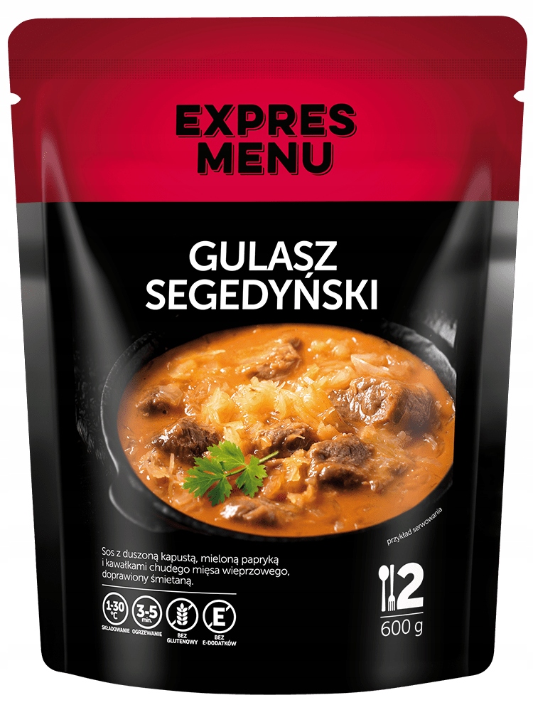 Expres Menu Segedínský guláš 600g za 169.00CZK - Allegro