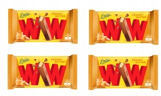 4x 47g WEDEL WW baton wafelek peanut butter (5014785501497) • Cena ...