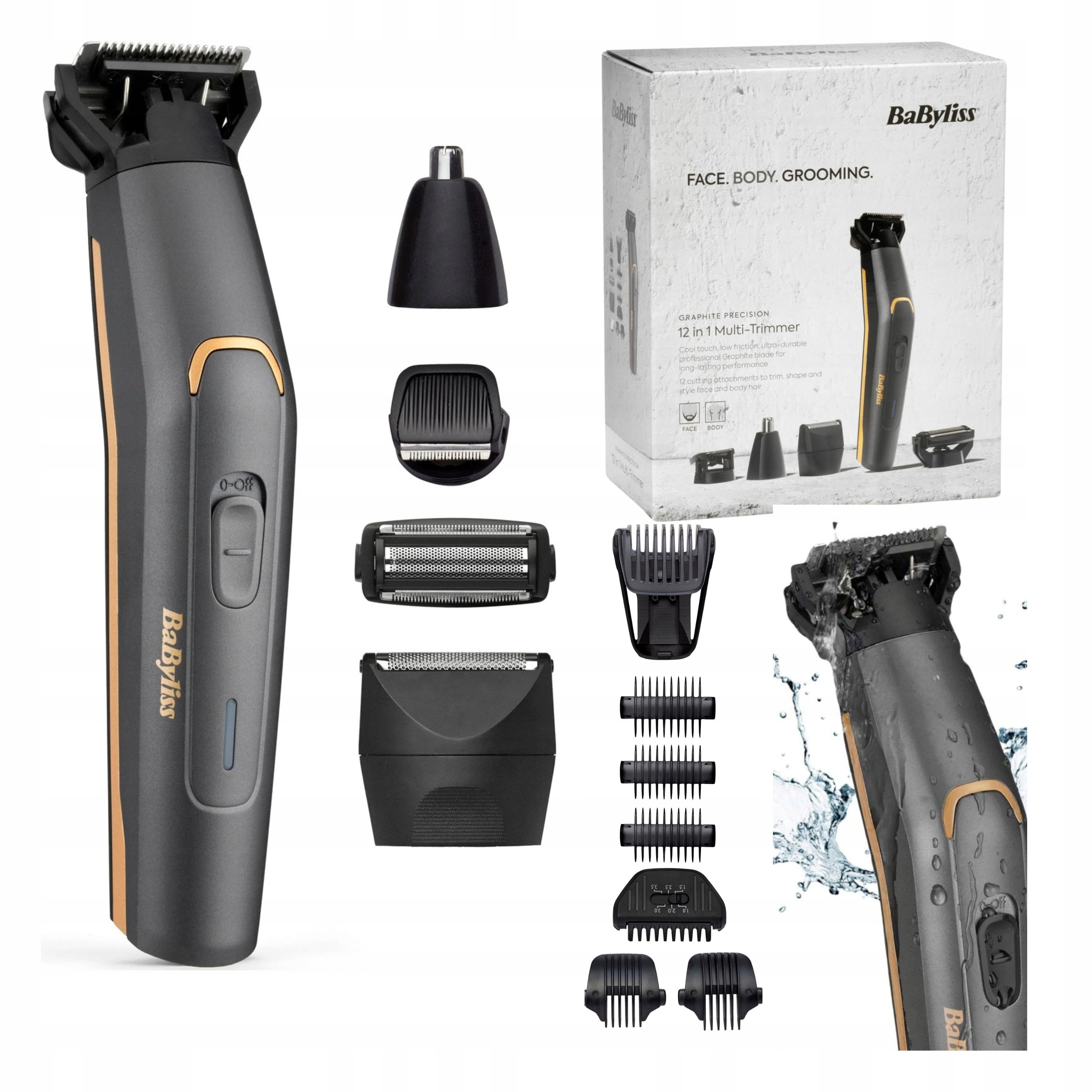 Babyliss Multi-Trymer Graphite Precision 12 w 1 MT987E - Sklep, Opinie ...