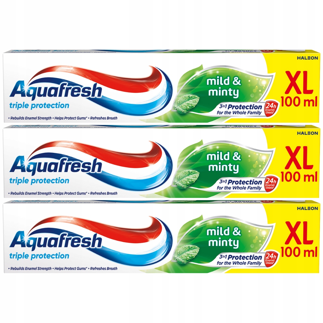 Aquafresh Family Toothpaste Pasta do zębów 3x100ml 13961879654 - Allegro.pl
