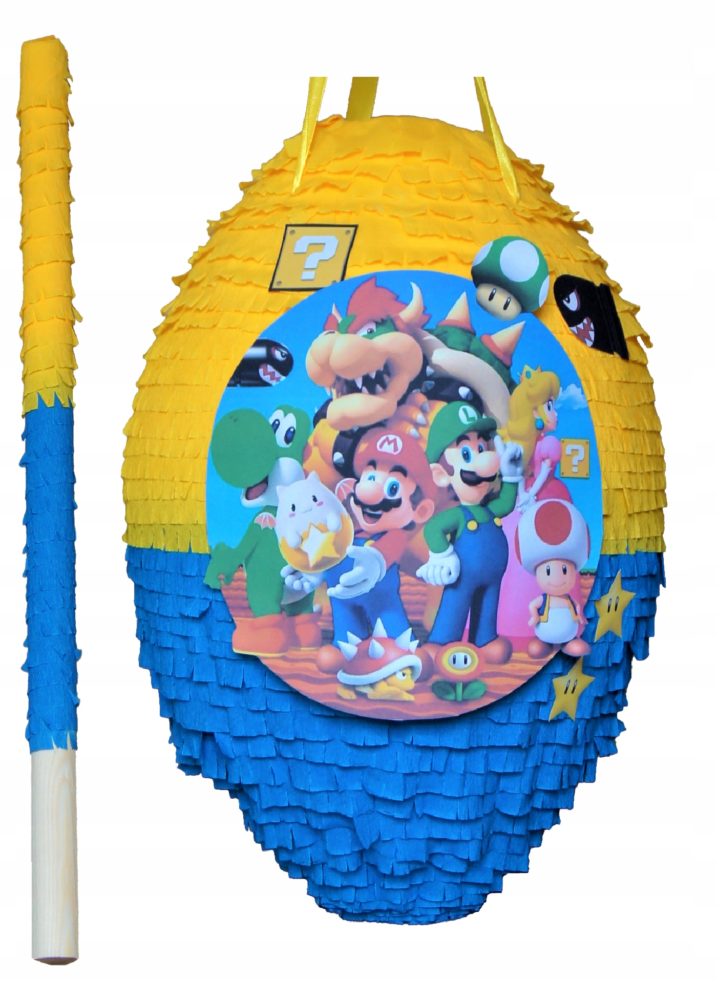 PINIATA Mario Bros Bracia Mario XL + KIJ • Cena, Opinie • Piniaty ...