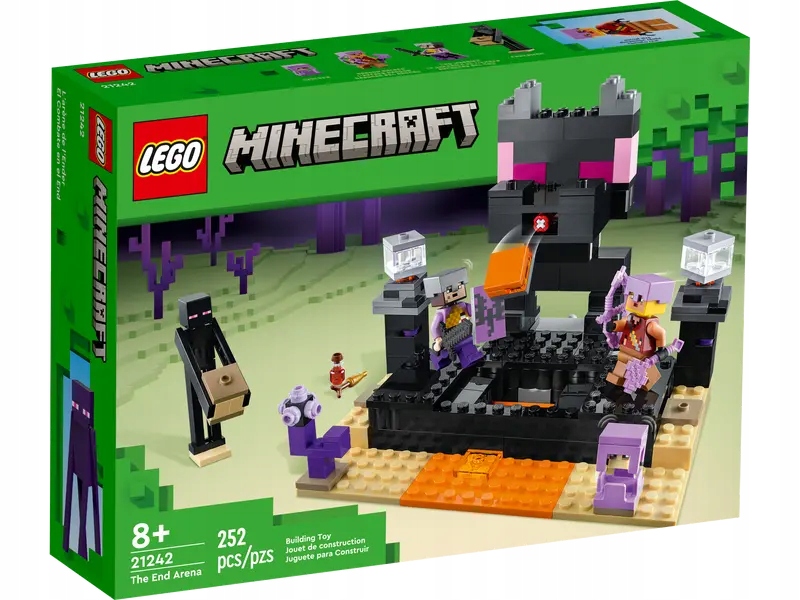 LEGO MINECRAFT 21242 epickie walki - Łucznik Enderman Shulker - ARENA ...