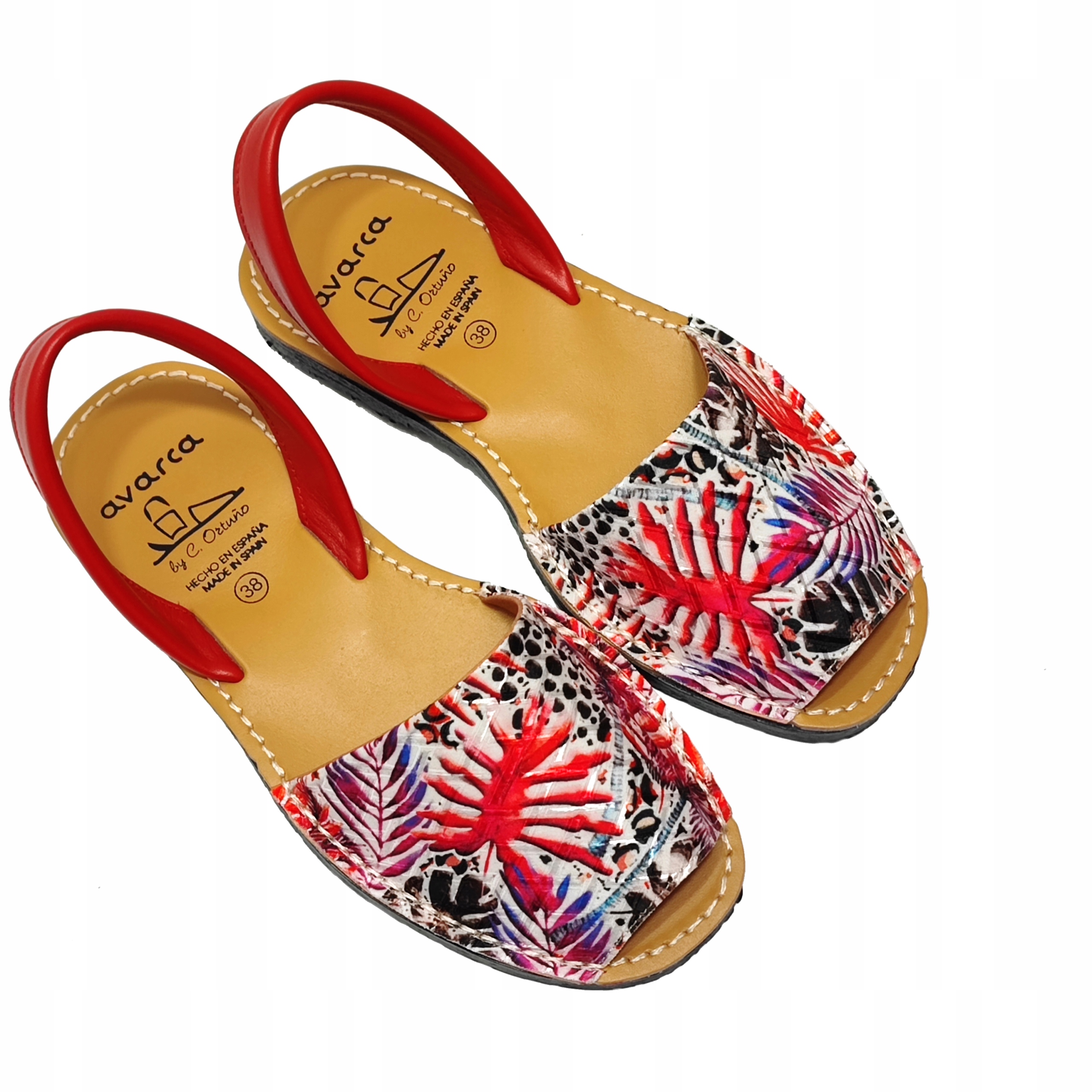 KOLOROWE HISZPAŃSKIE SANDAŁY DAMSKIE AVARCAS - r 38 • Cena, Opinie ...
