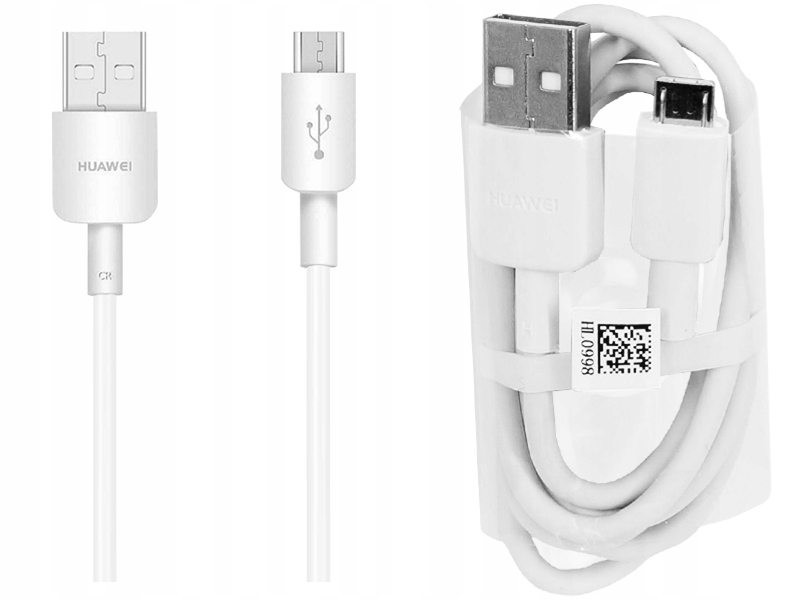 Kabel Huawei USB - microUSB typ B 1 m biały - Sklep, Opinie, Cena w Allegro
