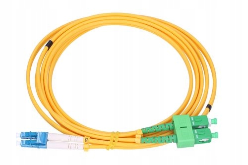 Patchcord światłowód SM 9/125 SC/APC-LC/UPC 2m duplex - Sklep, Opinie, Cena w Allegro