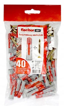 Wkręty uniwersalny Fischer 8 x 40 mm 40 szt. (3165141589757) • Cena ...