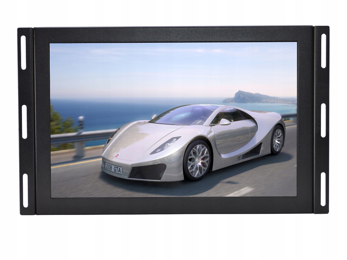 Monitor IPS open frame LED 10" cali FULL HD do zabudowy VGA HDMI USB AV ...
