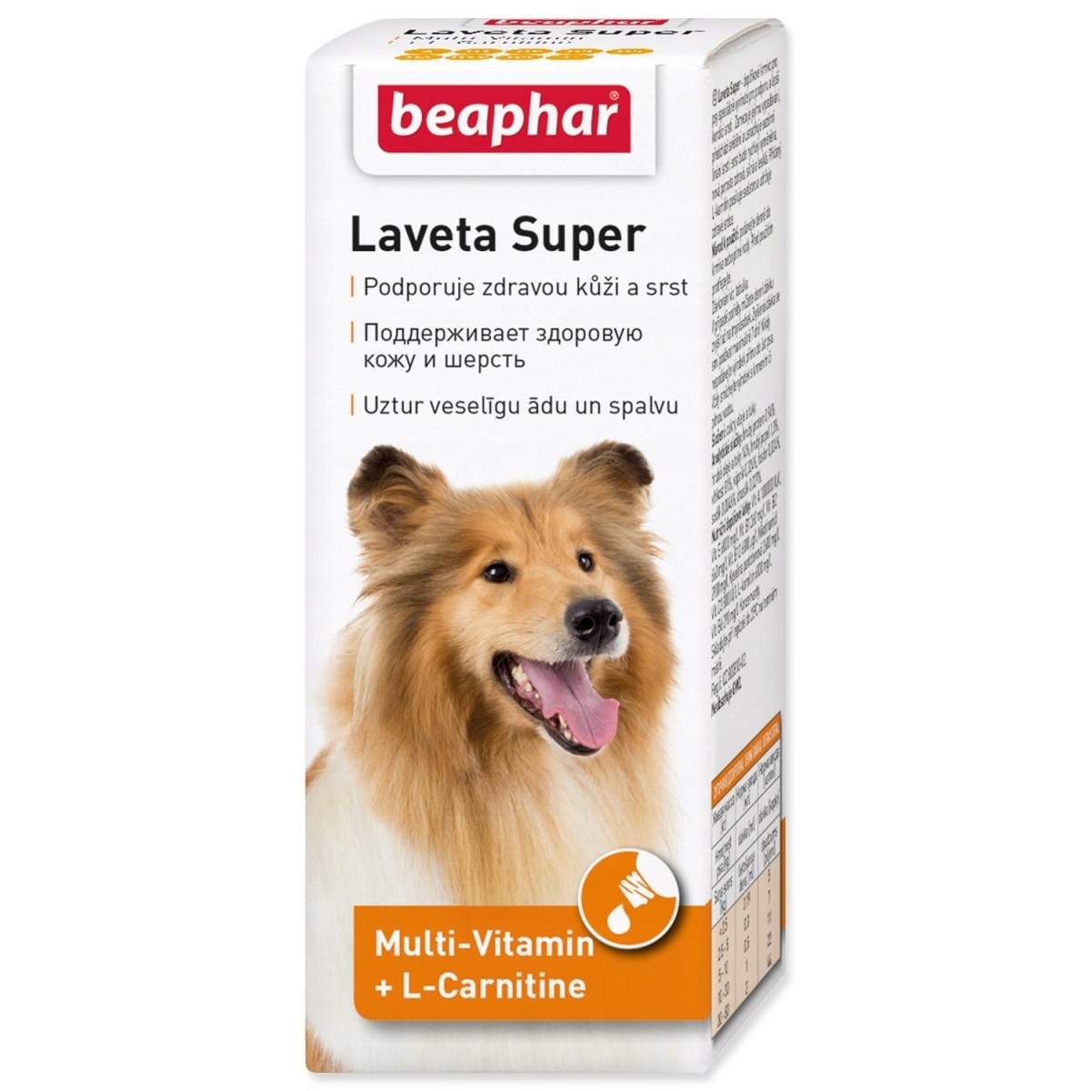 Krople Beaphar odżywcze Laveta Super 50ml (8711231125548) • Cena, Opinie • Suplementy dla psów i ...