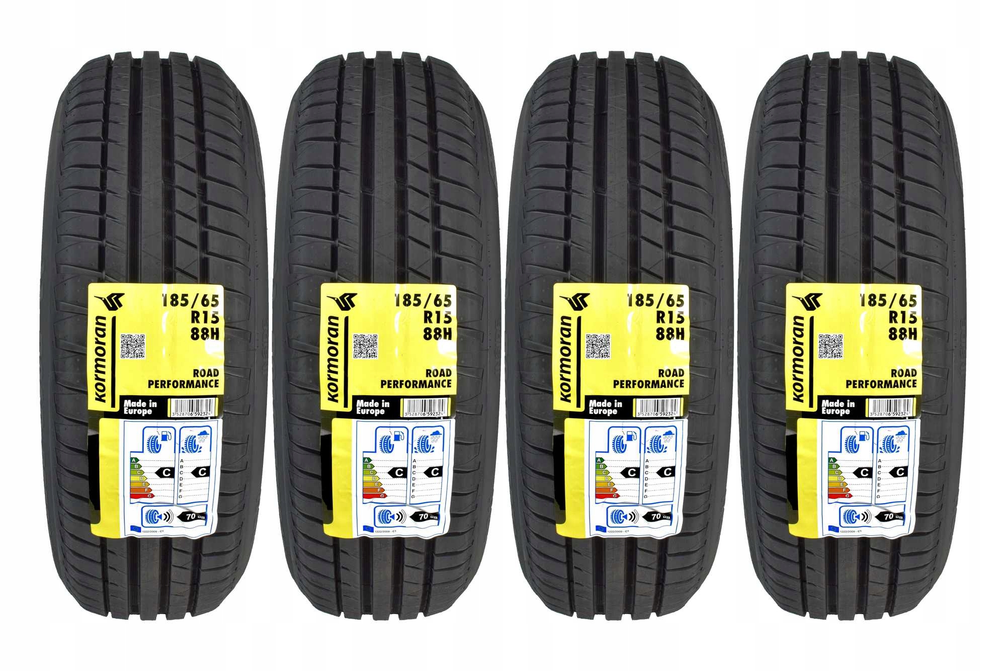 4 Opony letnie 185/65R15 KORMORAN Road Performance 659232 za 916 zł z ...