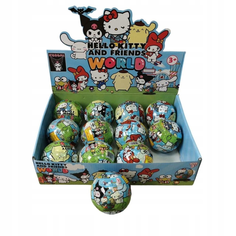 3SZT KUROMI DUŻA KULA NIESPODZIANKA FIGURKA W KULI HELLO KITTY • Opinie - Allegro