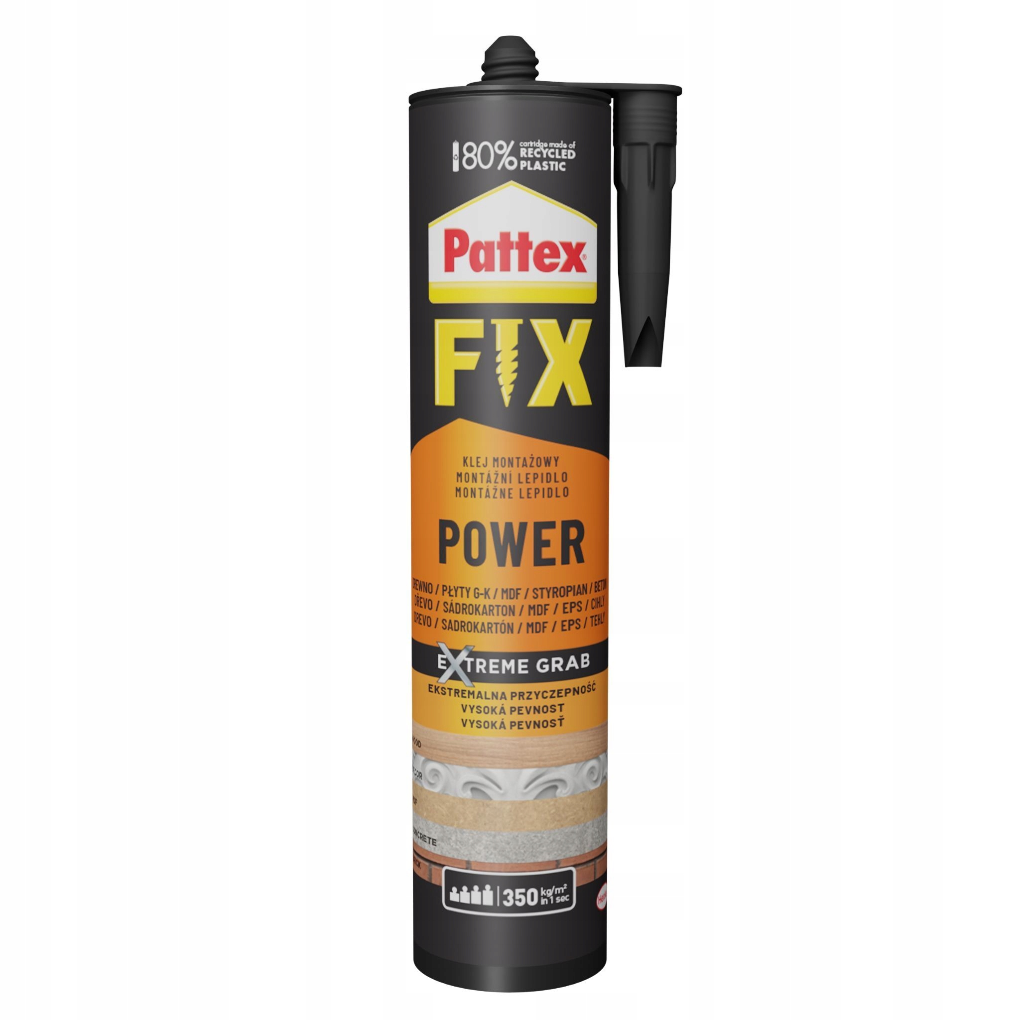 PATTEX FIX EXTREME KLEJ MONTAŻOWY WYTRZYMUJE 350KG (4015000426657 ...