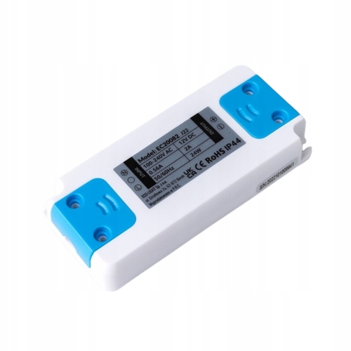ZASILACZ MEBLOWY 24W 12V 1A LED IP44 TRANSFORMATOR DO TAŚM LED OPRAW (5905036200828) • Cena ...