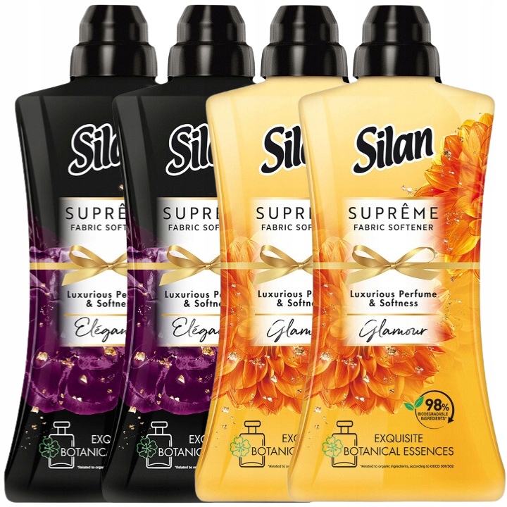 Silan Supreme Elegance Glamour Blossom Folyadék öblítő mix 4x1,012L ...