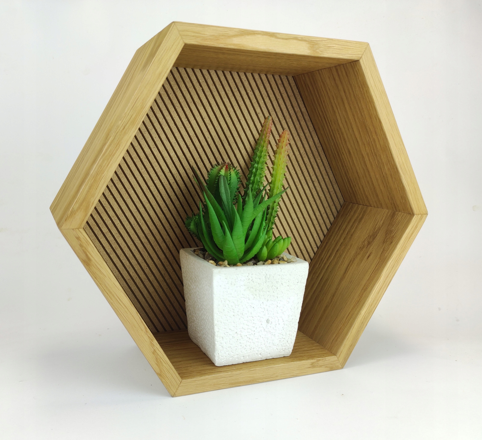 Polc fa 30 x 10 cm natúr tölgy - Allegro