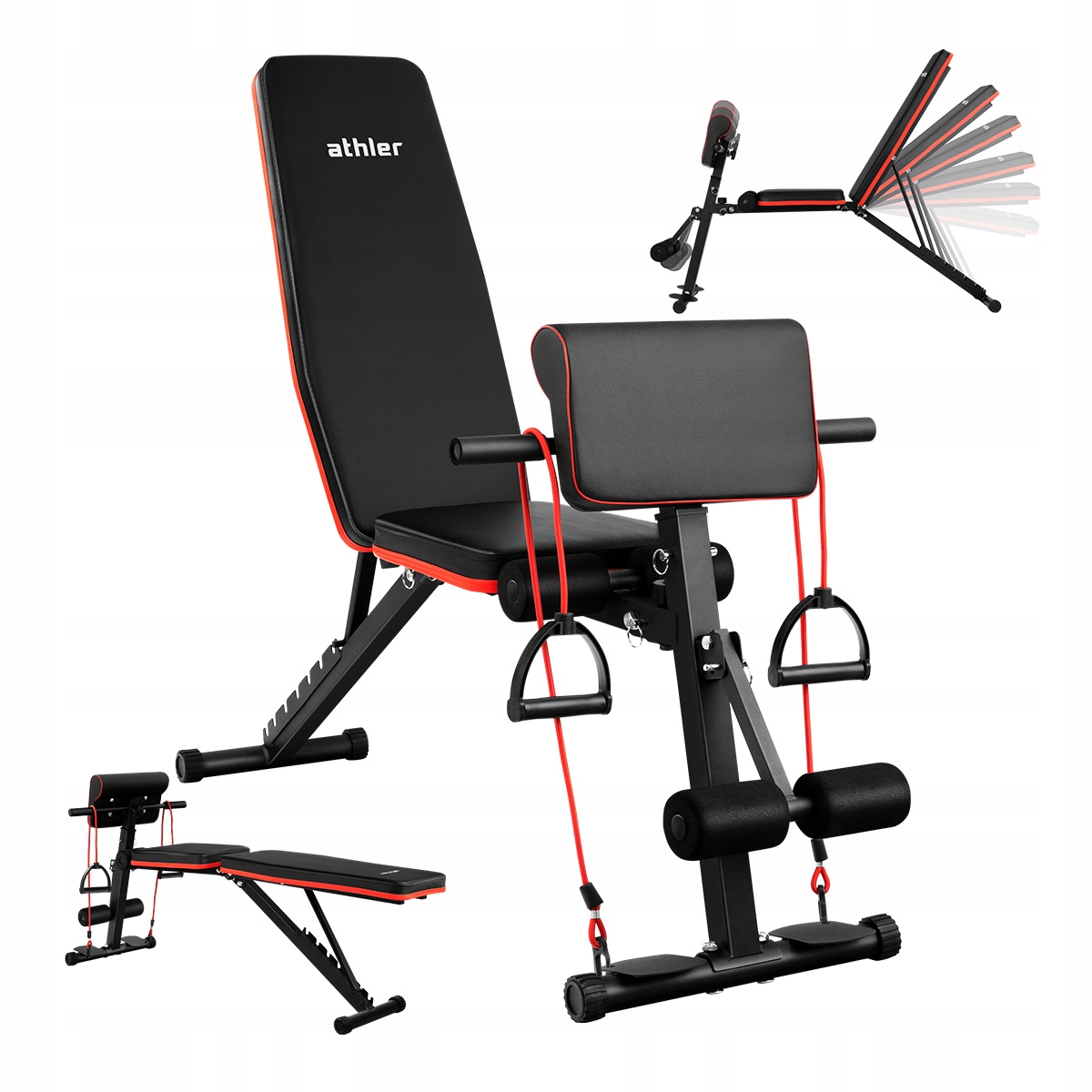 Posilovací LAVICE na cvičení MULTIFUNKČNÍ pod ČINKU Athler Gorilla 50 ...