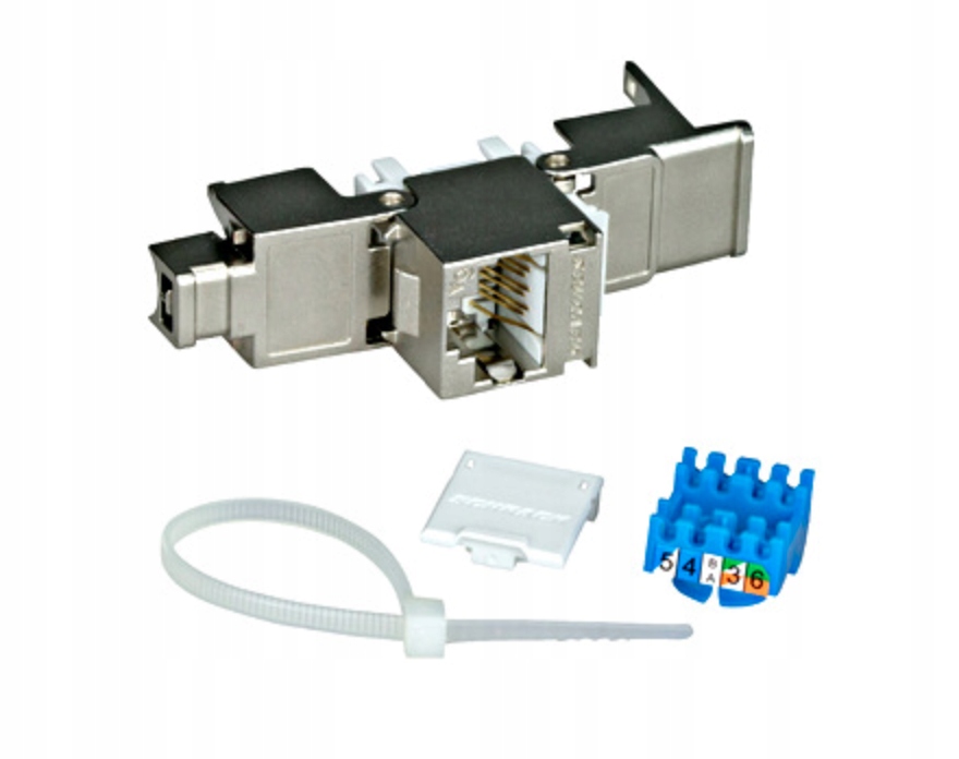 HSEMRJ6GBA Moduł keystone RJ45 SFB, kat.6A/klasa EA, STP, ISO/IEC 11801 ...