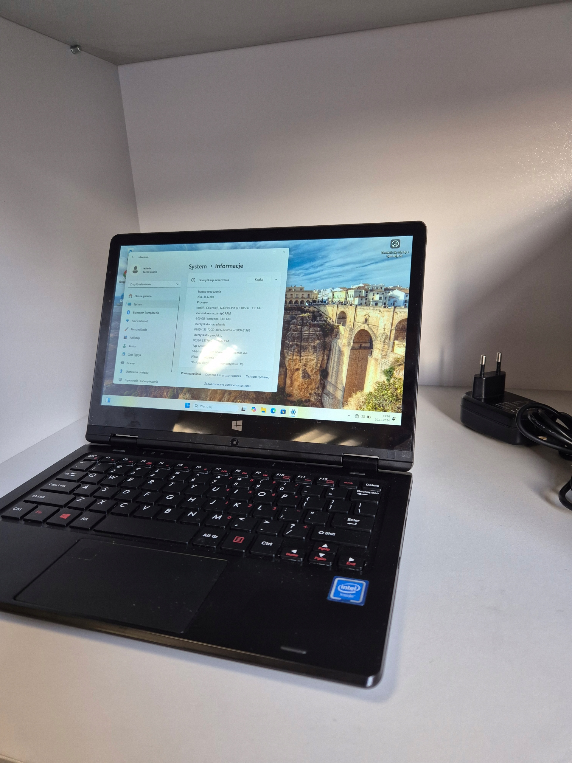 LAPTOP TECHBITE ARC 11.6 HD CELERON N4020 1,10GHZ 4GB RAM 128GB - Sklep, Opinie, Cena w Allegro