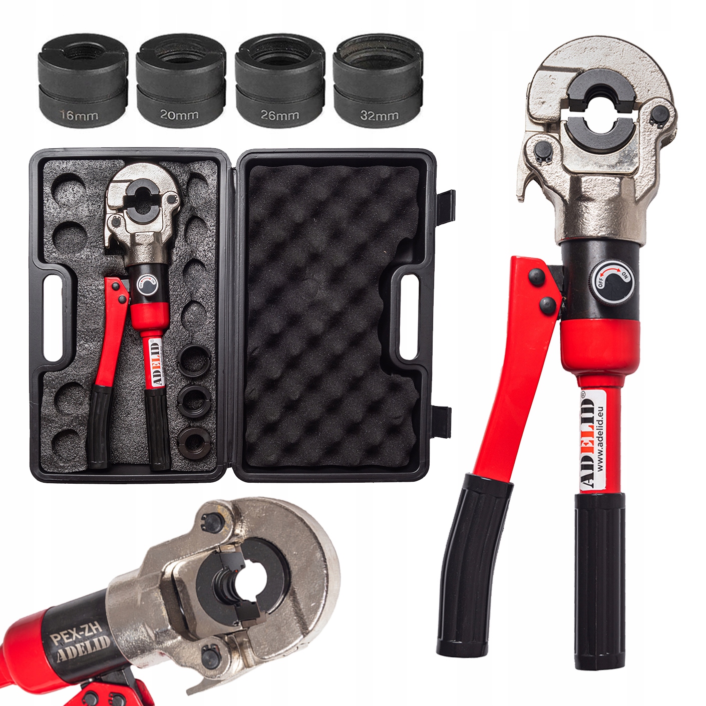 PRASKA ZACISKARKA HYDRAULICZNA DO RUR PEX XL (TH) (MATRYCE KAMIENIE ...