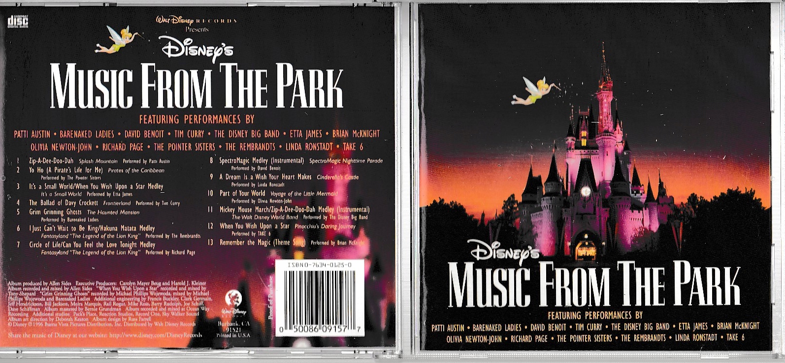 Płyta CD Disney's Music From The Park 1996 ...