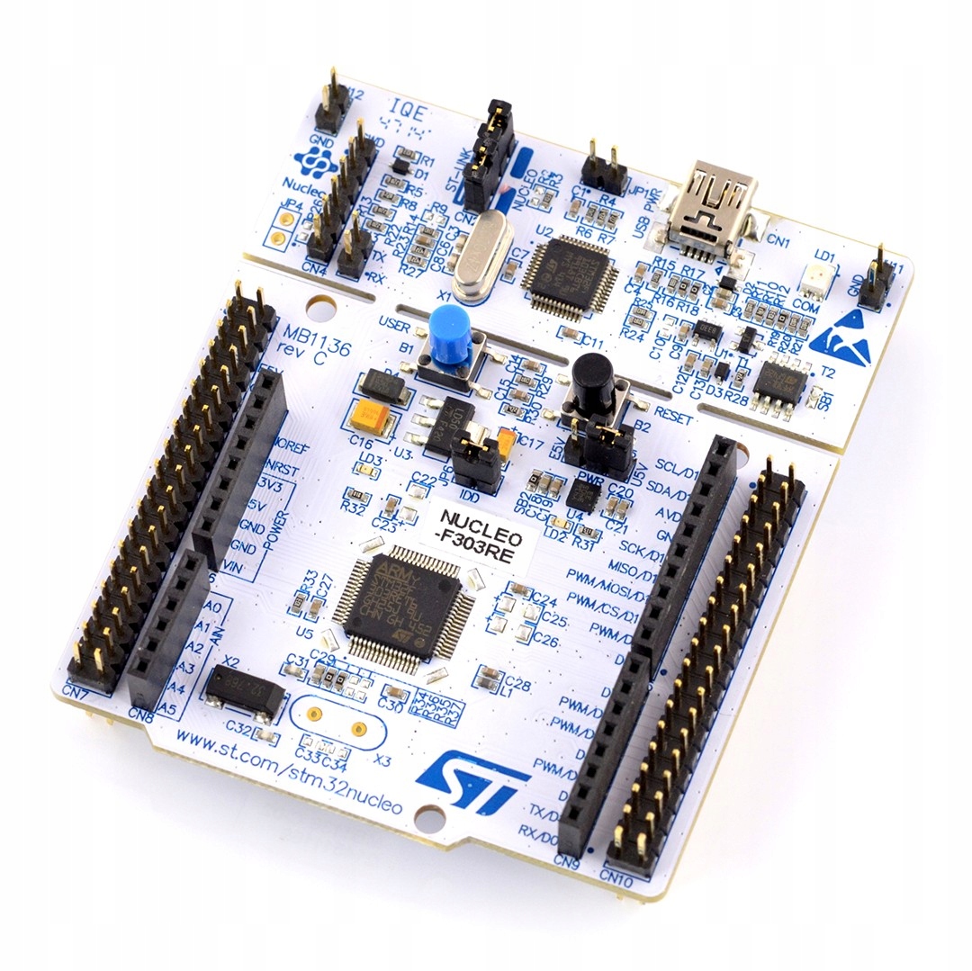 STM32 NUCLEO-F303RE - STM32F303RET6 ARM Cortex M4 - Sklep, Opinie, Cena w Allegro