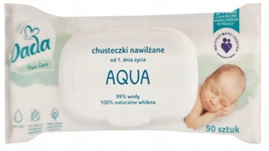 Chusteczki nawilżane Dada Pure Care Aqua 1x 50 szt (5908272618075 ...