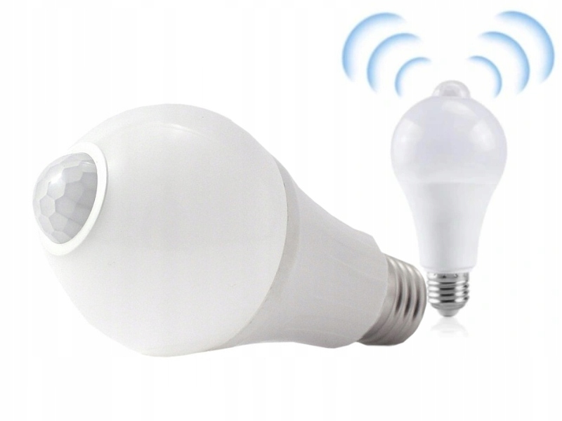 Żarówka LED 12W Czujka Czujnik Ruchu Zmierzchu CW (E27SENS12W_CW ... Żarówka LED 12W Czujka Czujnik Ruchu Zmierzchu CW (E27SENS12W_CW ...