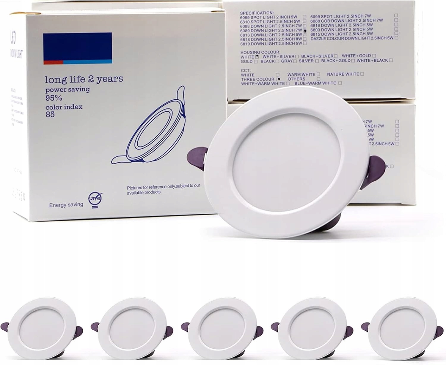 Tofisr wpuszczany reflektor LED 5W 6 sztuk • Cena, Opinie • Zabawne ...