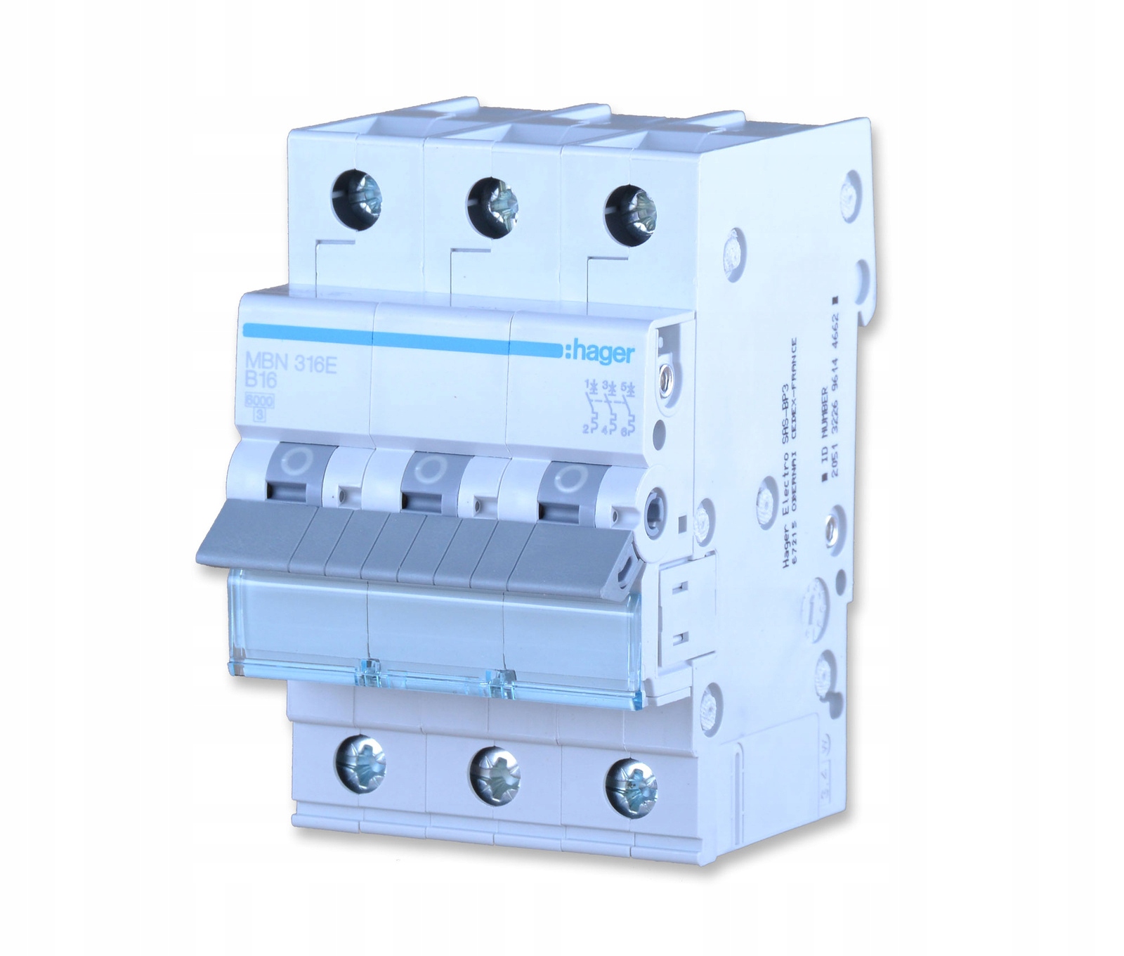 Hager wyłącznik nadprądowy 3P B16A MBN316E (3250614313066) • Cena, Opinie 16282150926 • Allegro