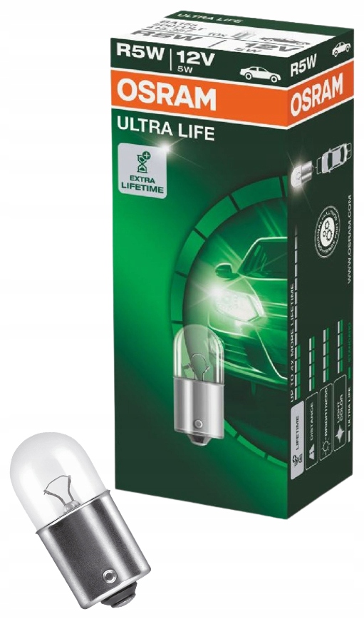 OSRAM - ULTRA LIFE - ŻARÓWKA R5W 12V 5W 4008321415387 za 3.05PLN z ...