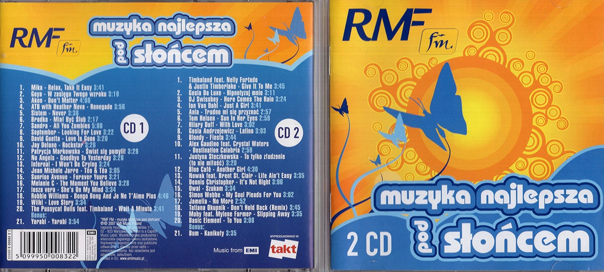 RMF FM MUZYKA NAJLEPSZA POD SŁOŃCEM ATB Moby Melanie C Sandra - 2CD 15665135355 - Sklepy, Opinie ...