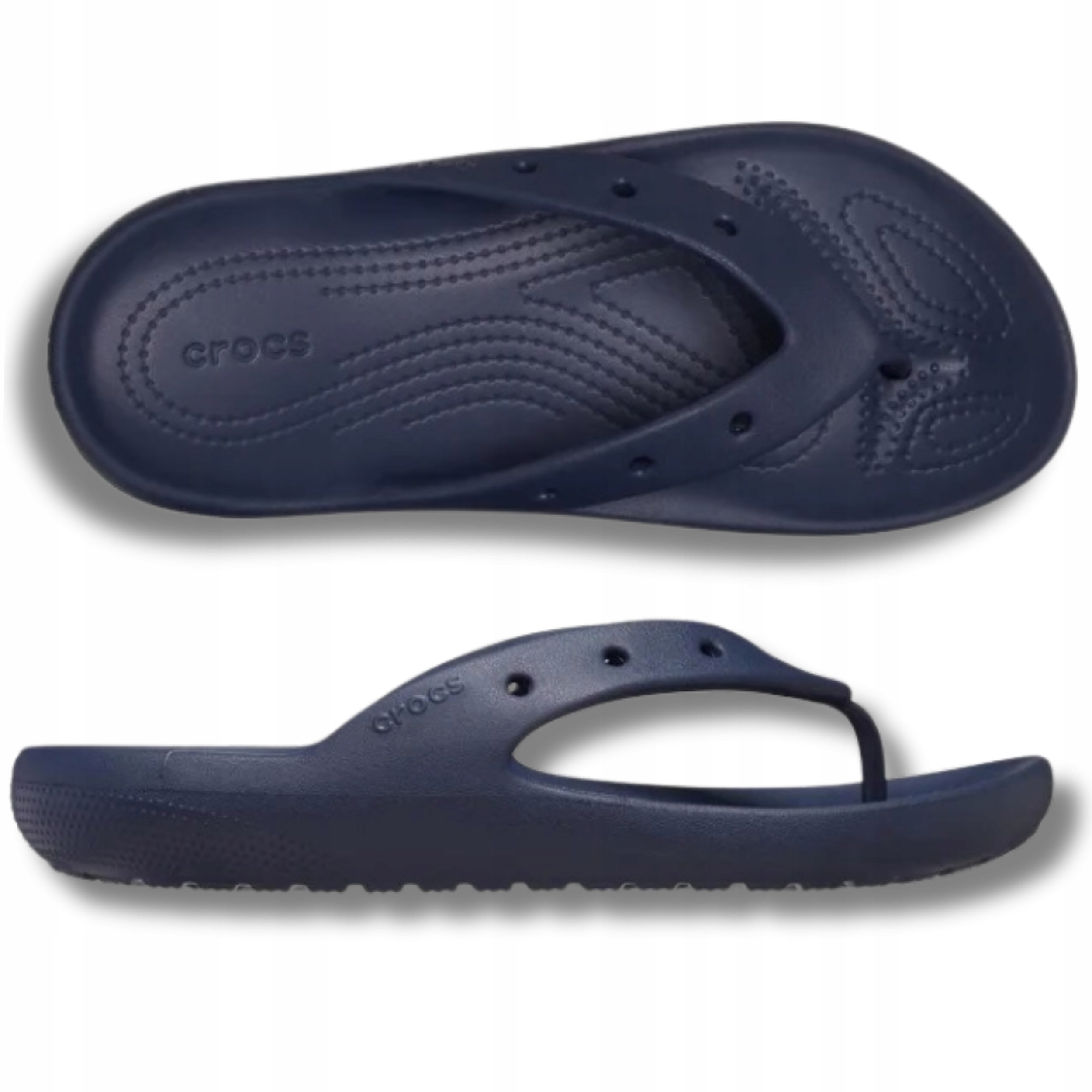 Japonki damskie klapki crocs flip lekkie basenowe na lato plażę 38-39 ...