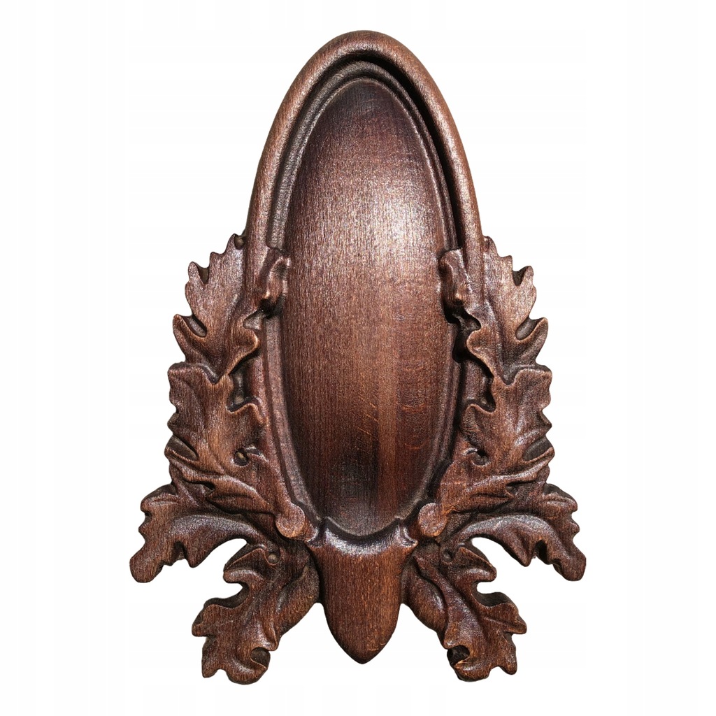 Faragott trófeatartó bakdeszka őz koponyához K-08 paliszander színű ...