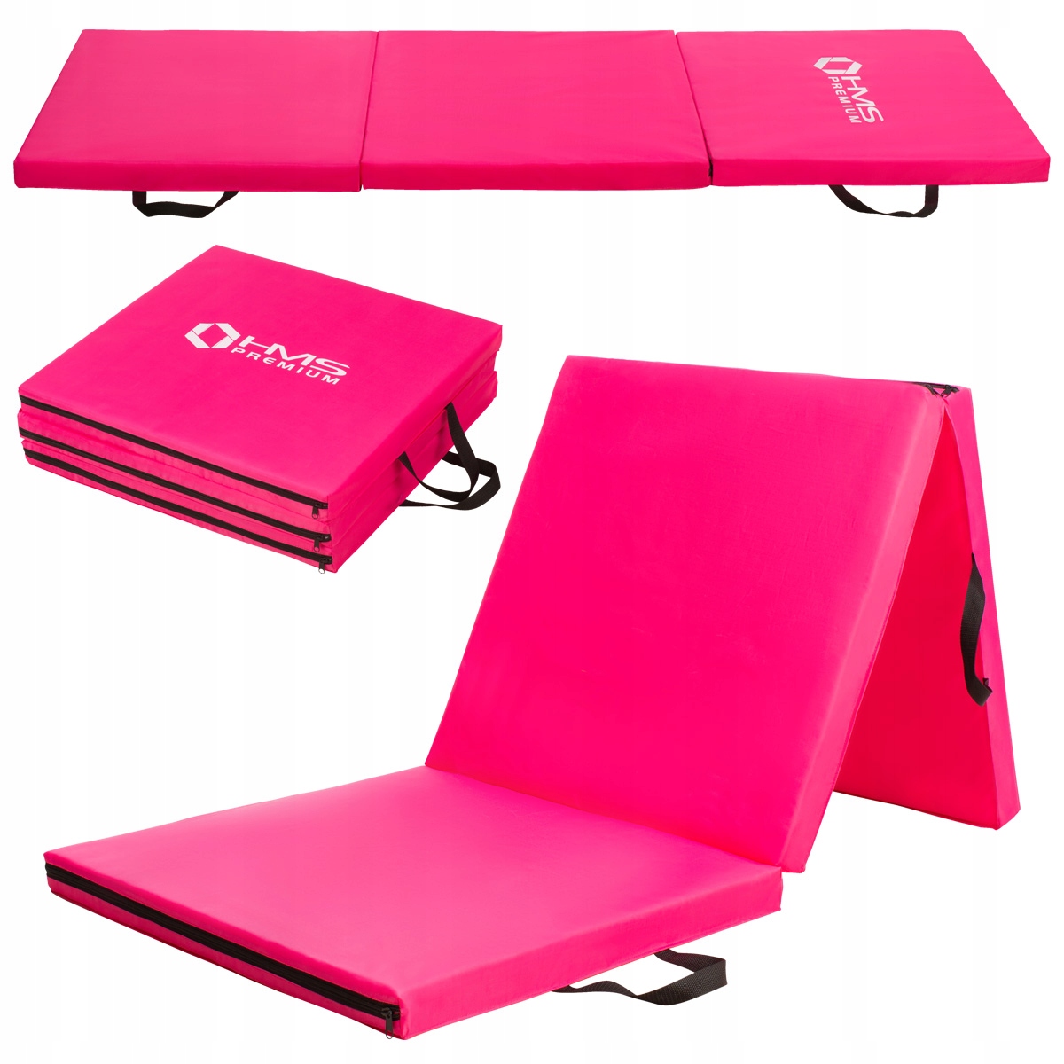 DUŻY SKŁADANY MATERAC GIMNASTYCZNY MATA DO ĆWICZEŃ - 17-44-283 ...