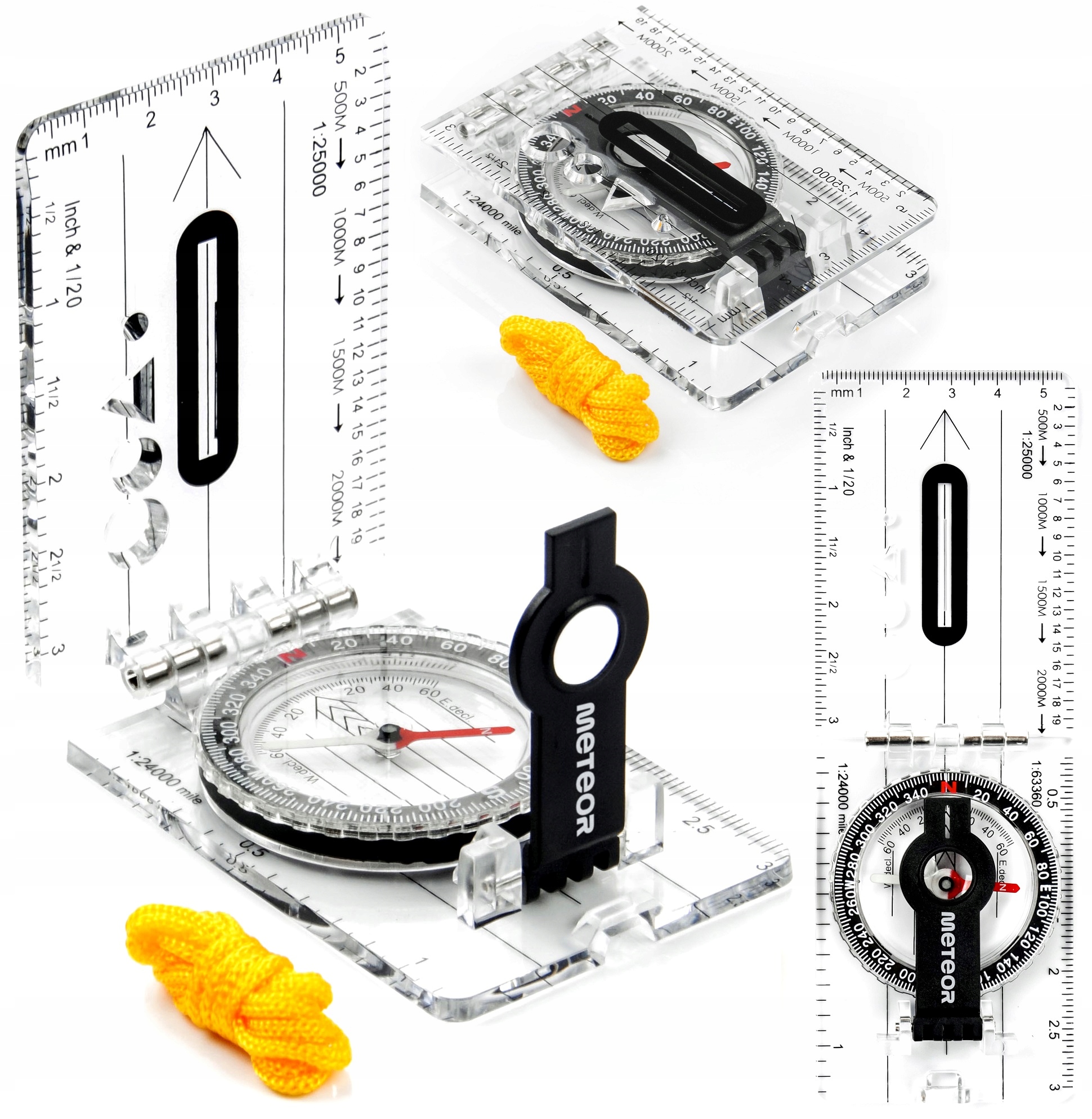 Kompas Mapowy z Busolą Lupą do Odczytu Map Idealny dla Pasjonatów ...