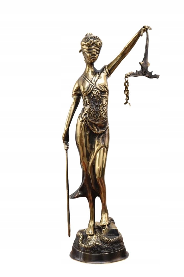 MOSIĄDZ Temida BOGINI SPRAWIEDLIWOŚCI - FIGURA • Cena, Opinie • Miedź ...
