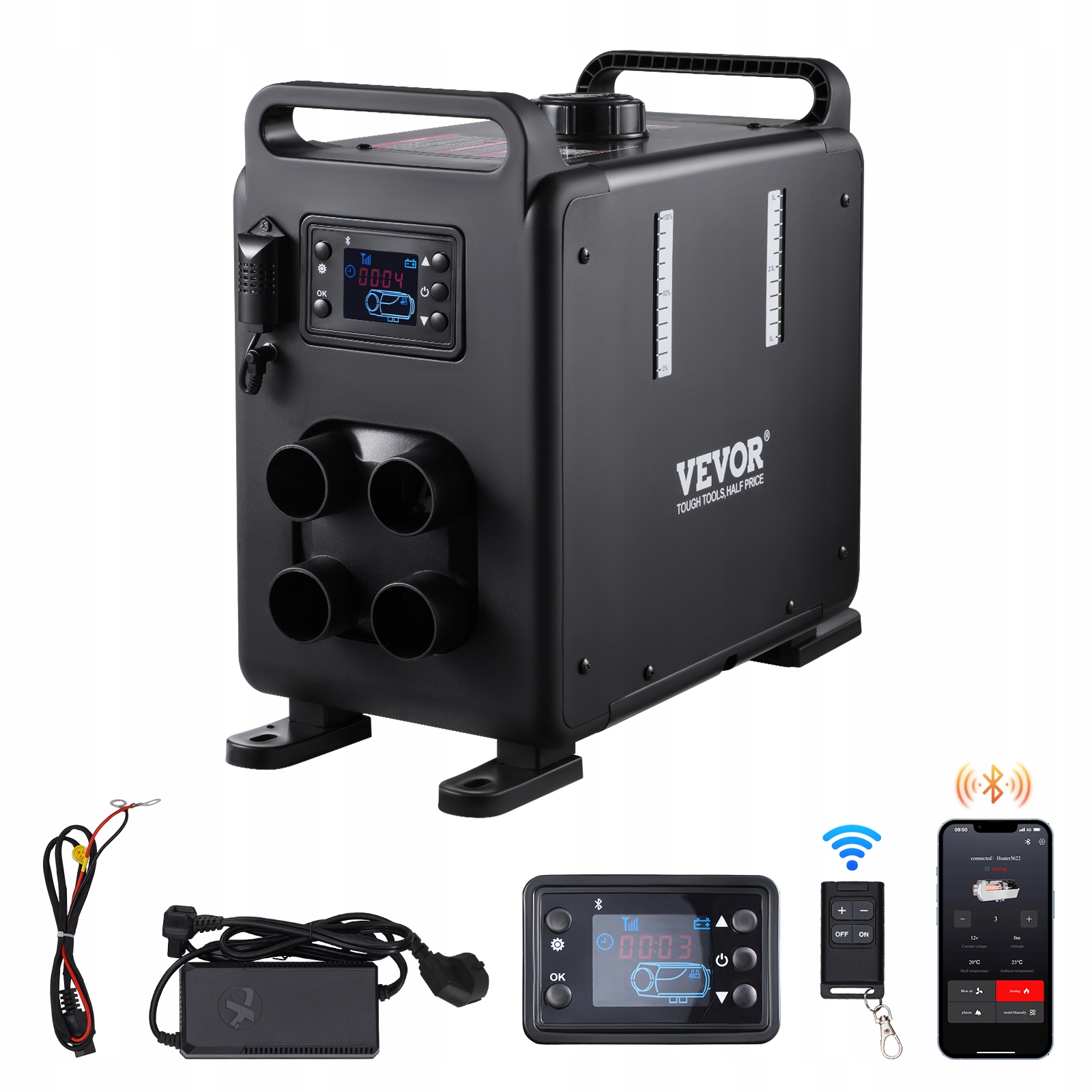 Diesel Air Heater Diesel Heater 12V/24V 8KW Bluetooth APP Control ...