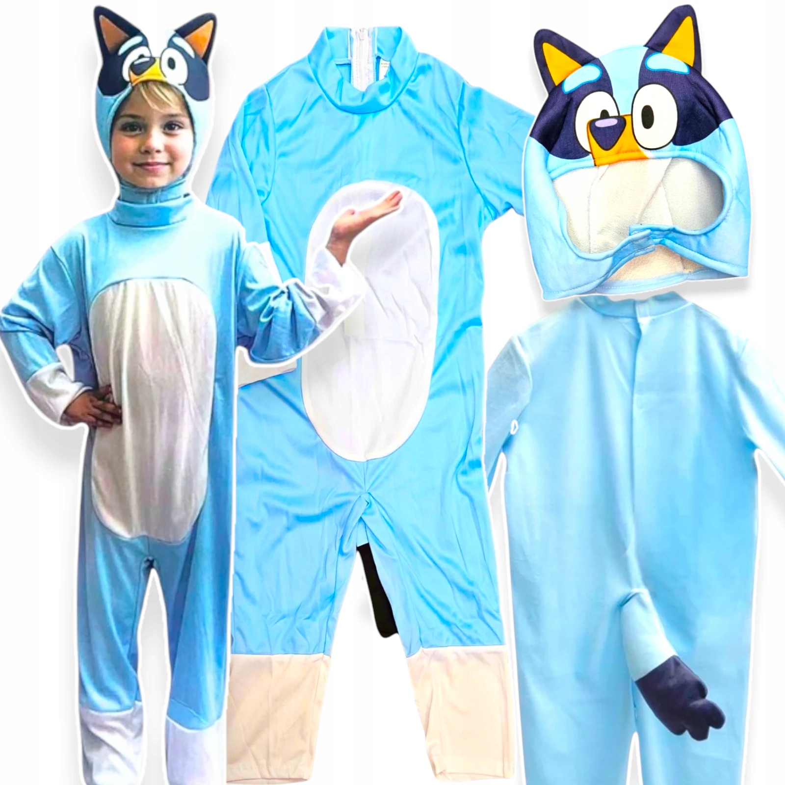 BLUEY I BINGO PRZEBRANIE DLA DZIECI KOSTIUM + MASKA ROZMIAR 130-140 NA ...
