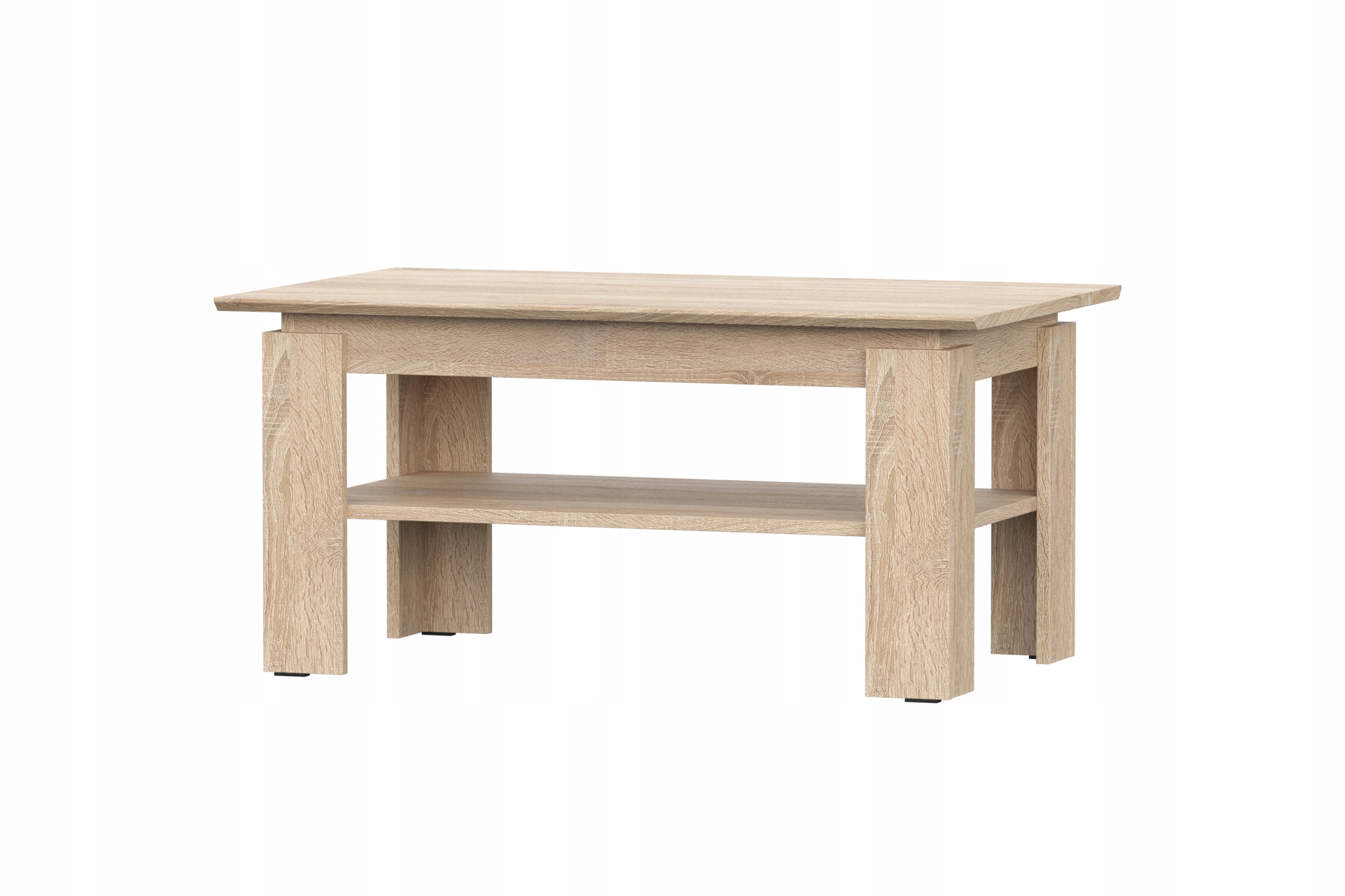 Stolik kawowy 90 cm dąb sonoma z półką do salonu STERN 900 (5906893852199) • Cena, Opinie ...
