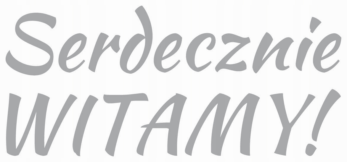 Naklejka SERDECZNIE WITAMY 45cm ślub wesele SREBRO • Cena, Opinie ...