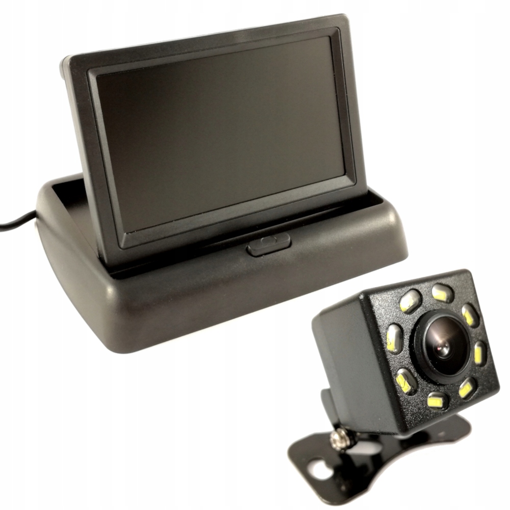 Monitor 4,3'' KAMERA cofania PRZÓD TYŁ LED ZESTAW 6916453544173 za 155 ...