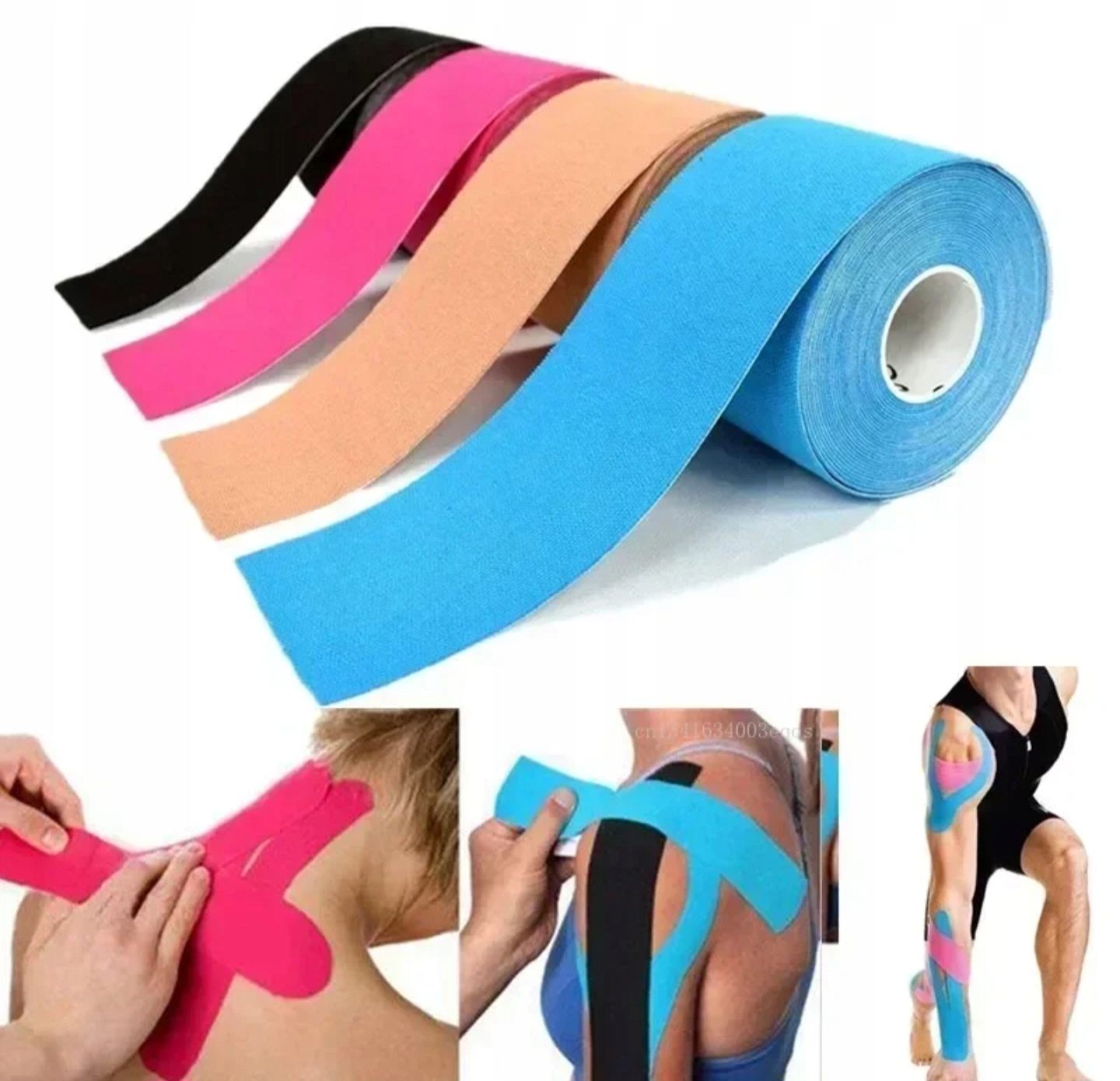 Kinesiotaping tejpy taśma kinesio tape tejp 3 szt • Cena, Opinie - Allegro