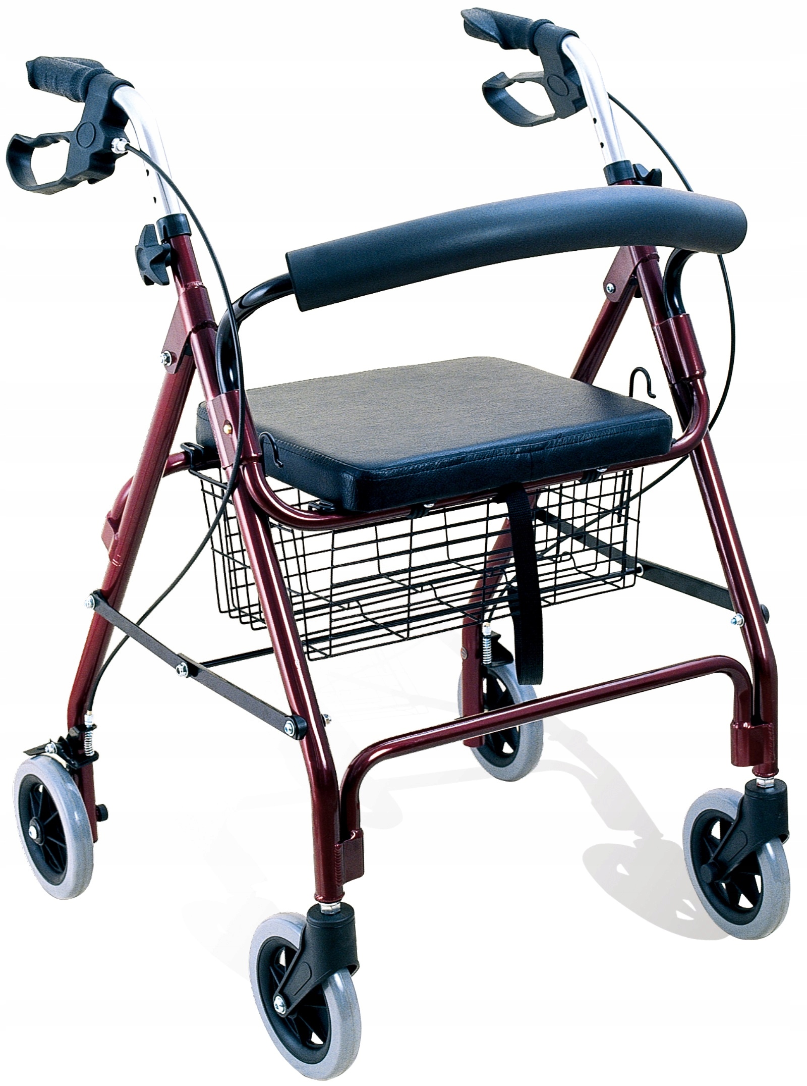 CHODZIK BALKONIK Z SIEDZISKIEM KOSZYKIEM SKŁADANY CZTERY KOŁA Z ...