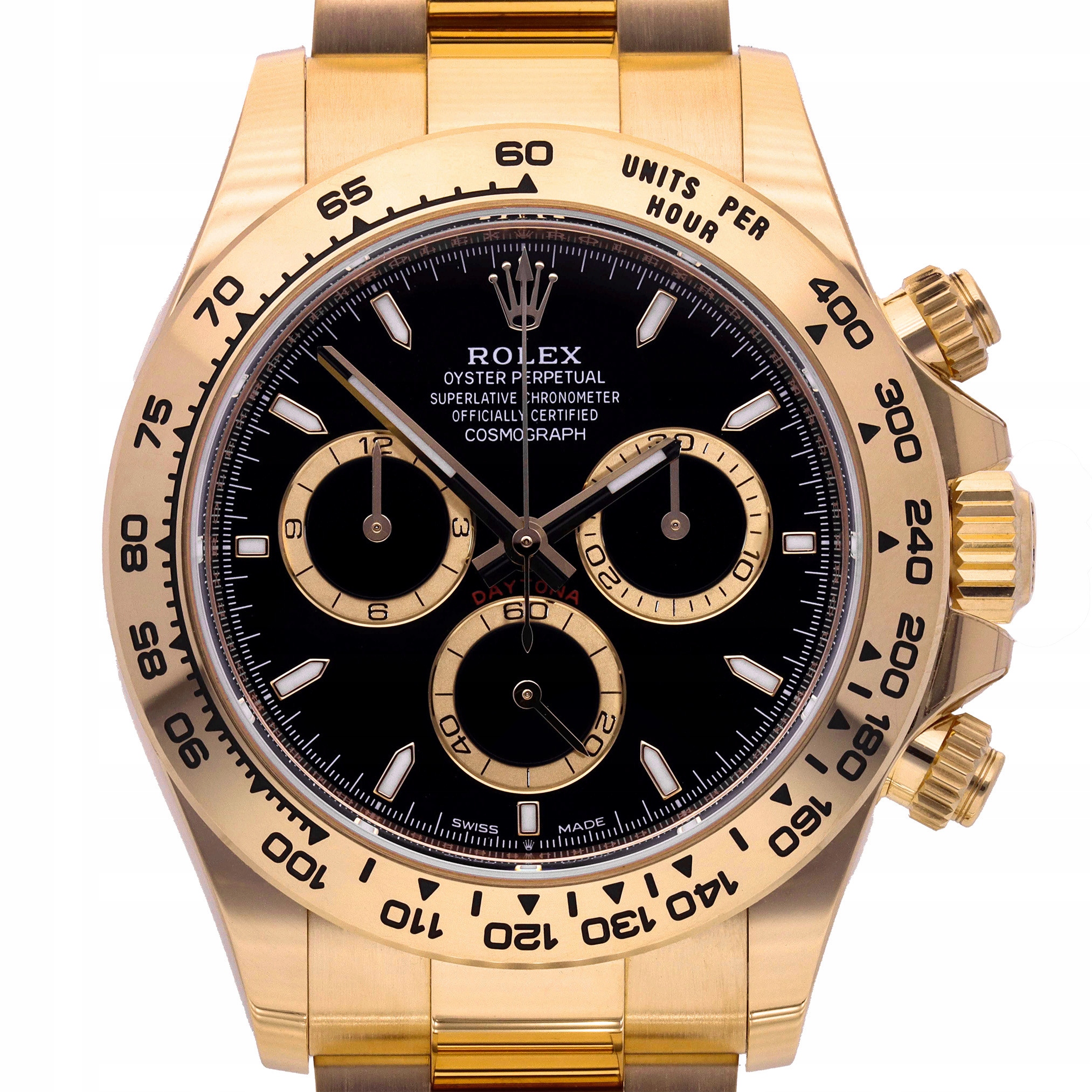 Rolex zegarek męski DAYTONA BLACK DIAL 18K GOLD 126508 FULL SET 2023 ...